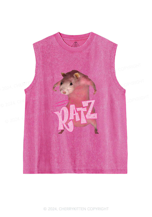Cherrykitten Pink Ratz Y2K Washed Tank Cherrykitten for Sale