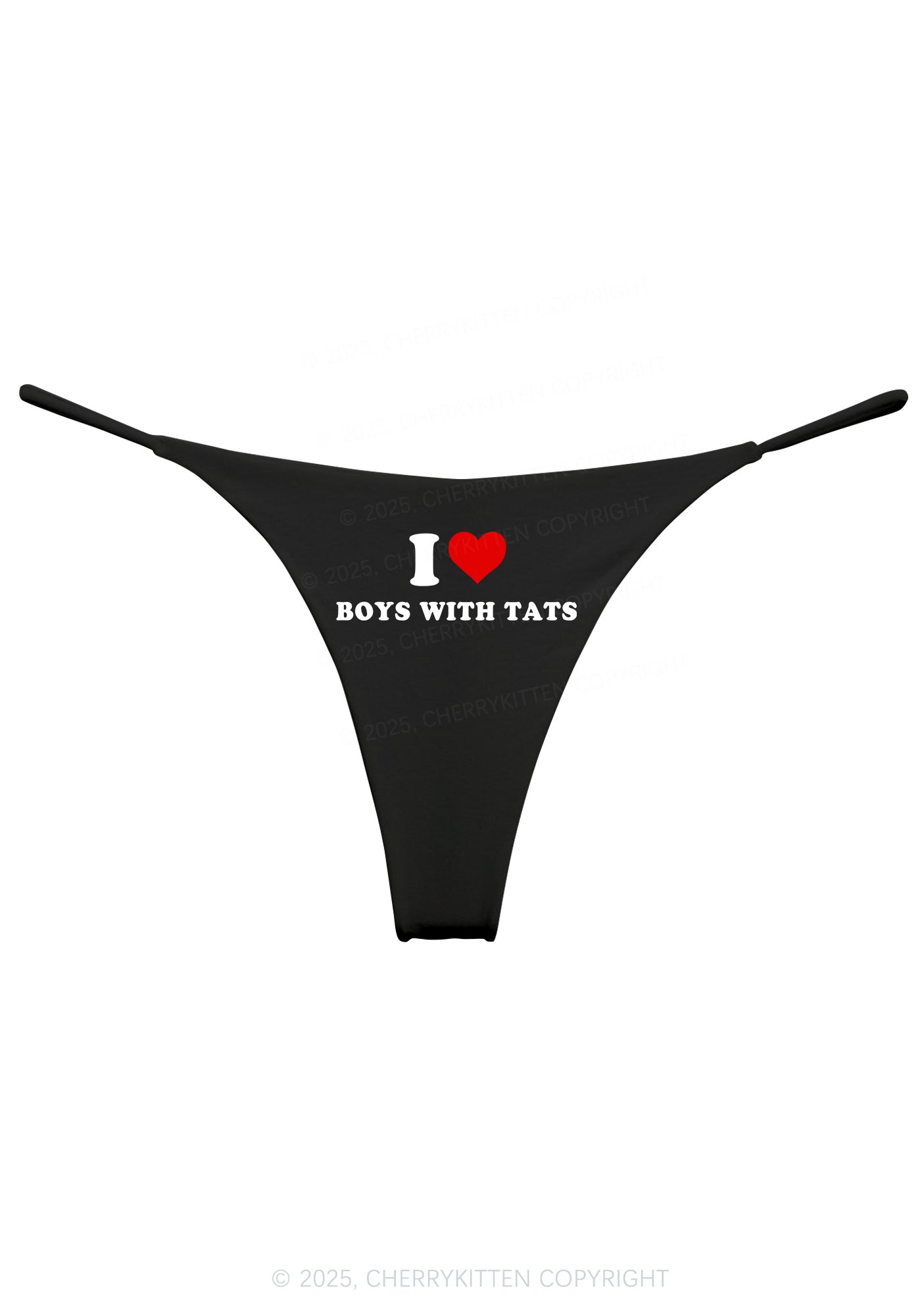 Cherrykitten I Love Boys With Tats Y2K Bikini String Thong Cherrykitten ...