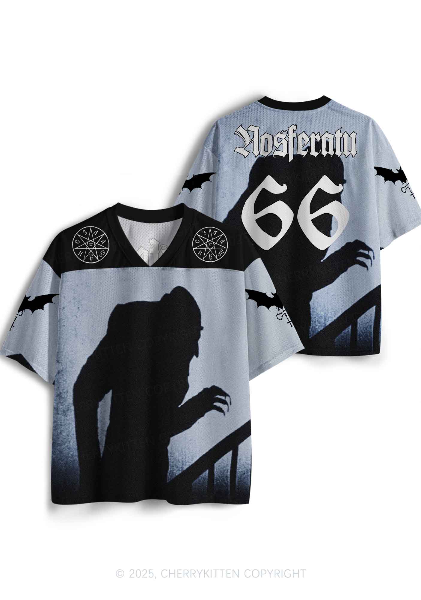 Cherrykitten Halloween Custom Horror Shadow Y2K Sport Jersey Shirts ...