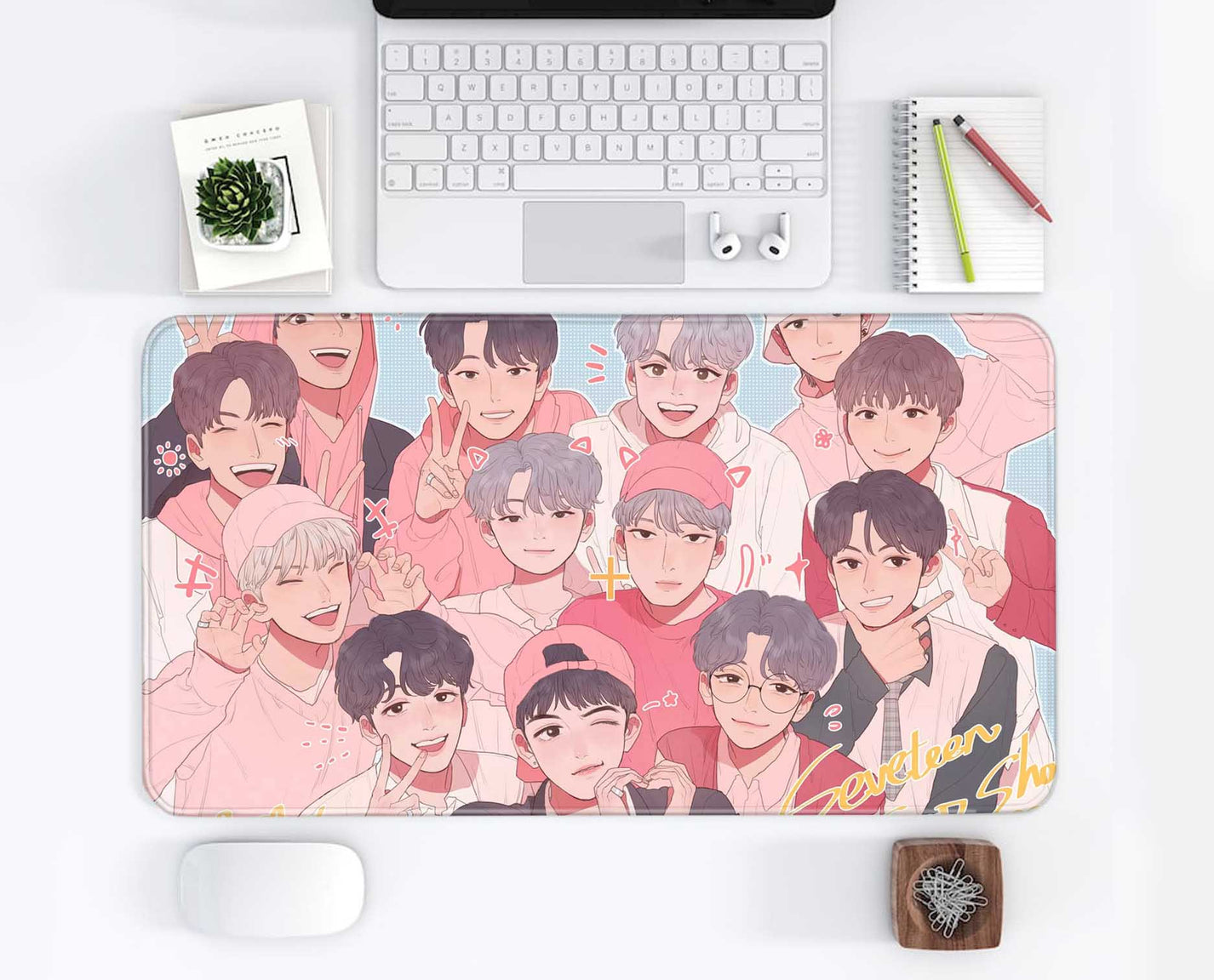 Cherrykitten Svt Kpop Y2K Desk Mat Cherrykitten for Sale