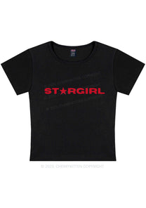 Cherrykitten Red Stargirl Y2K Baby Tee Cherrykitten for Sale